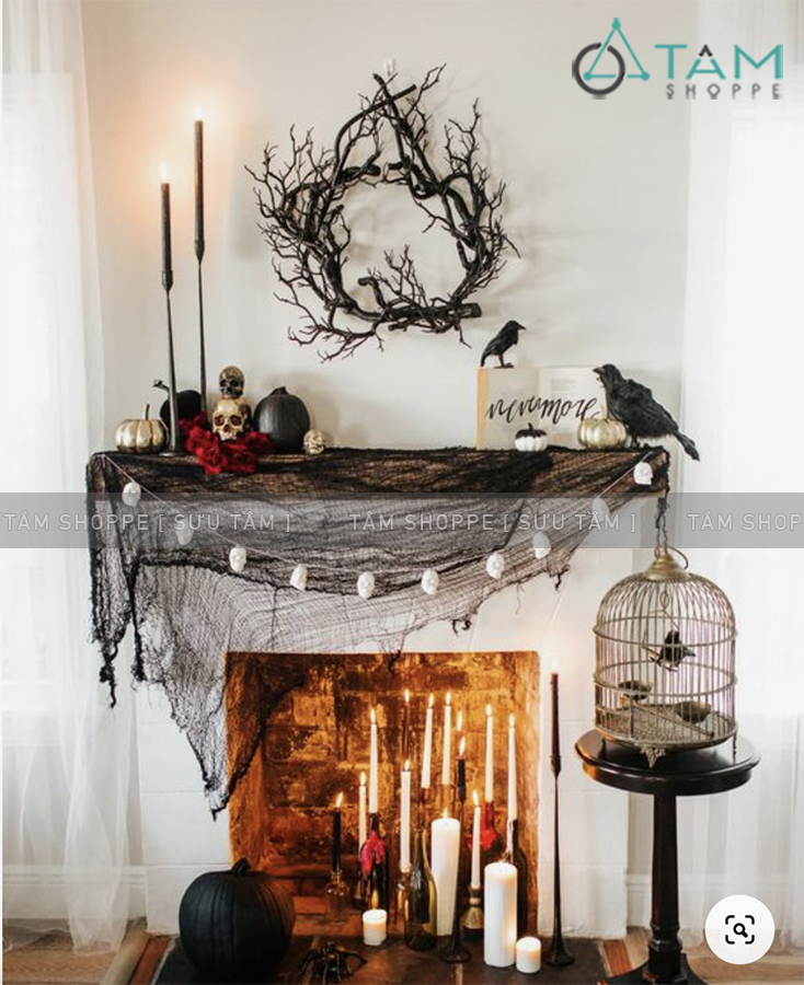 Mô hình con quạ đen giả trang trí TCV-QUA-01