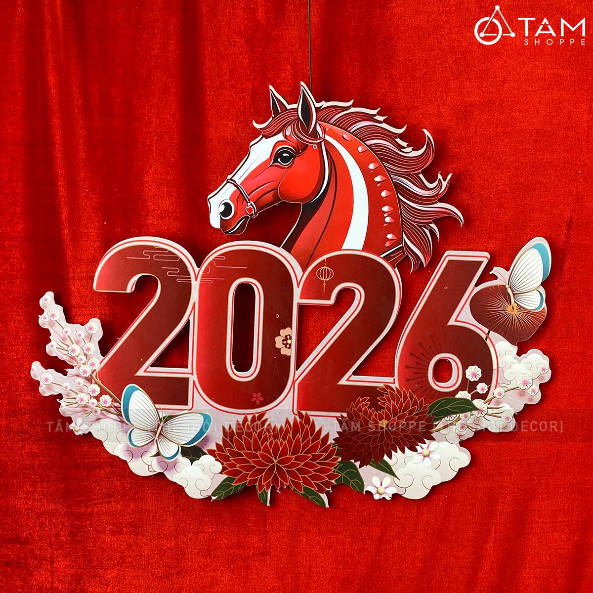 Tranh con ngựa treo trang trí Tết Bính Ngọ 2026 bằng Formex [Độc quyền ...